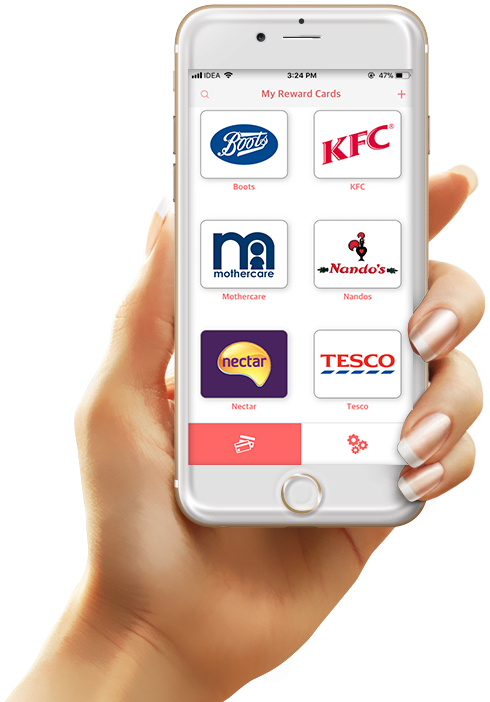 Reward Cards App - A smart way to carry loyalty cards.